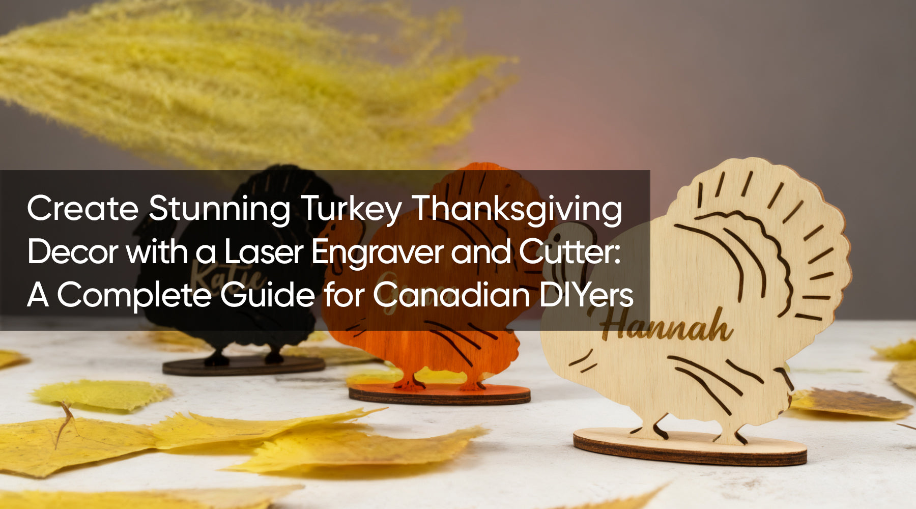Create Stunning Turkey Thanksgiving Decor with a Laser Engraver and Cu ...